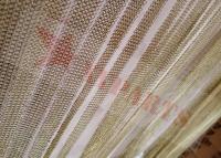 China 0.53x3.81mm Stainless Steel Metal Ring Mesh Brass Color For String Curtains for sale