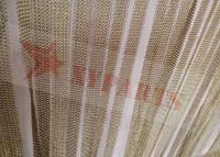 China 0.53x3.81mm Stainless Steel Metal Ring Mesh Brass Color For String Curtains for sale