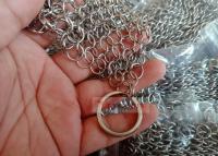 China 5 Inch Cast Iron Chainmail Scrubbers Food Grade Stainless Steel Material for sale
