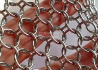 China 316SS Chain Mail Scrubber 6x6inch As Home Cookware Kitchen Tool for sale