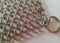 China 316SS Chain Mail Scrubber 6x6inch As Home Cookware Kitchen Tool for sale