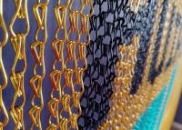 China Double Hook Aluminum Chain Curtain For Decorative Room Divider for sale