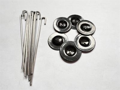 China Stainless Steel Solar Panel Pigeon Proofing Clips For Fixing Black PVC Coated Weld Wire Mesh for sale