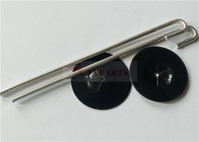 China 2.5mm Aluminium Solar Panel Proofing Mesh Clips With Black Coating Self Locking Washers for sale