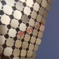 China Various Color 3mm Metal Sequin Mesh For Space Divider for sale