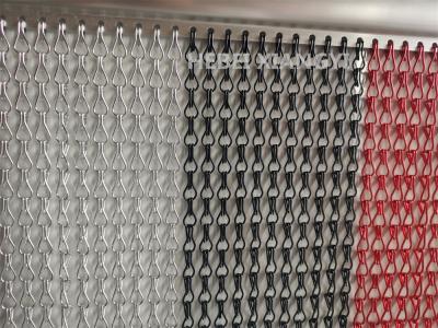China Anodised Links Multicolour Aluminium Chain Fly Screen Pale Gold for sale