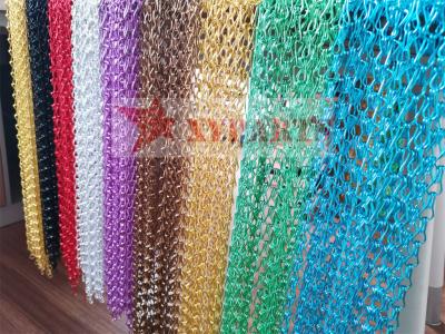 China Decorative Fly Screen Anodized Aluminum Chain Curtain for sale