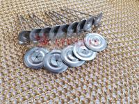 China Insulation Blankets Round Hook Base Stainless Steel Lacing Anchors With Dome Cap for sale