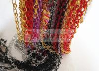 China Lobby Partition Design Aluminum Chain Curtain With Colors Surface Treatment for sale
