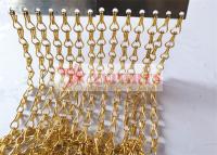 China Space Divider Anodized Aluminium Chain Link Fly Curtain Double Hook Chain for sale