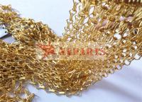 China Decorative Aluminium Chain Strip Metal Mesh Curtain For Ceiling Light Drapery for sale