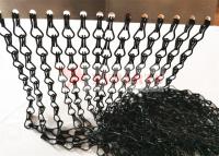 China Space Divider Anodized Aluminium Chain Link Fly Curtain Double Hook Chain for sale