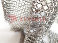 China Space Partition Stainless Steel Metal Ring Mesh 1.2mmx10mm for sale