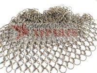 China Bronze Stainless Steel Chainmail Metal Ring Mesh For Wall Curtains for sale