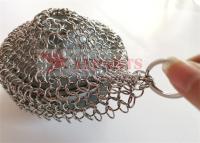 China 8x6 Inch Pot Pan SS 316 Square Round Kitchen Chain Mail Scrubber for sale