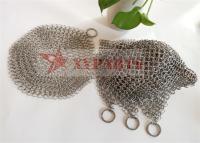 China Small Ring 8 In Chainmail Scrubber Dishcloth Cookware for sale