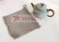 China SUS316 Rings Chainmail Cast Iron Pan Scrubber Food Grade for sale