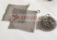 China Weld Type Round Rings Stainless Steel Chainmail Cleaner For Glass for sale