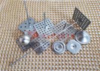 China 50mmx50mm Perforated Base Aluminum Pins For Installing Thermal Insulation Construction for sale