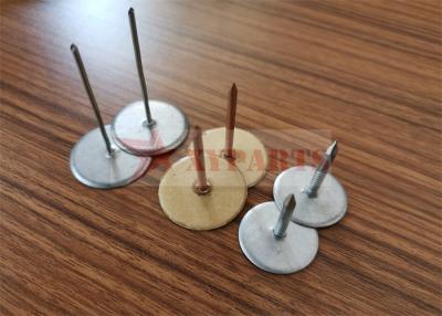 China 30mm 25mm Kraft Paper Metal Round Base Duct Work Mild Steel Cup Head CD Weld Pins for sale