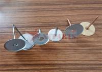 China 30mm 25mm Kraft Paper Metal Round Base Duct Work Mild Steel Cup Head CD Weld Pins for sale