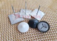 China 50mm Suqare Double PE Foam Base Self Stick Rock Wool Insulation Pins for sale