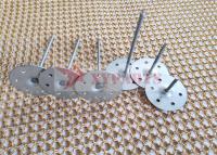 China Perforated Base Hanger Galvanized Steel Insulation Pins For Acoustic Panels for sale