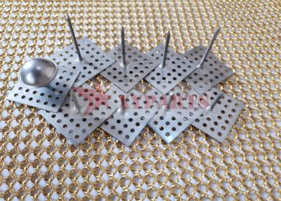 China Glass Wool Board Special Perforated Base Plate Aluminum Insulation Nails for sale