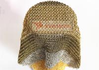 China Chrome Plate Ring Mesh Curtain In Chainmail for sale