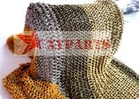 China Chrome Plate Ring Mesh Curtain In Chainmail for sale