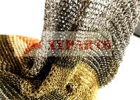 China Chrome Plate Ring Mesh Curtain In Chainmail for sale