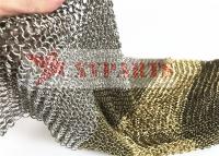 China Chrome Plate Ring Mesh Curtain In Chainmail for sale