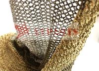 China Colorful Stainless Steel Round Ring Living Room Cabinet Metal Chain Mail Curtain for sale