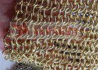 China Colorful Stainless Steel Round Ring Living Room Cabinet Metal Chain Mail Curtain for sale