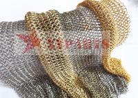 China Electroplating Colors Metal Ring Mesh Drapery For Light Partitioning Treatment for sale