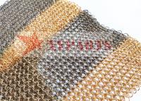 China Architectural Structure ChainMail Ring Mesh For Room Dividers for sale