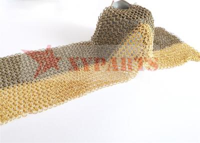 China Bronze Metal Ring Mesh For Teahouse Decoration for sale
