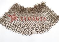 China Electroplating Bronze Color Metal Ring Mesh For Background Decoration for sale