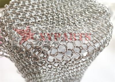 China Architectural Structure ChainMail Ring Mesh For Room Dividers for sale
