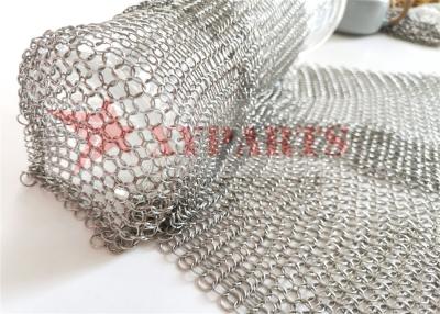 China Decorative Stainless Steel Metal Chain Mail Ring Mesh For Partition Curtain Wall for sale