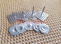 China Glass Wool Board Special Perforated Base Plate Aluminum Insulation Nails for sale