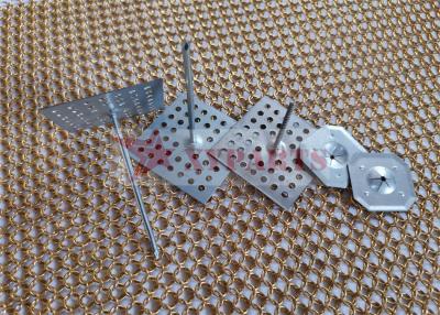 China HVAC System Fitting Glass Wool Aluminium Perforated Base Insulation Hangers for sale