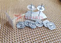 China Spring Steel Perforated Base Rock Wool Self Adhesive Insulation Fixing Pins for sale