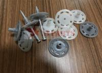 China Gas Tool 35mm Membrane Washer Pins , Single Shot Pin With Plastic Washer For Concrete for sale