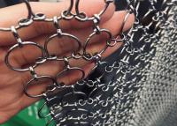China Gold Sequin S Hook Ring Mesh Curtain For Staircases Isolation Screen for sale