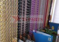 China Double Hook Aluminium Chain Door Fly Screen Curtain Various Patterns for sale