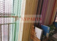 China Double Hook Aluminium Chain Door Fly Screen Curtain Various Patterns for sale