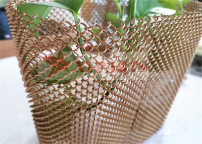 China Anodic Oxidation Aluminum Coil Metal Mesh Curtain Interior Exterior Decoration for sale