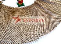 China Aluminum Chain Link Metal Mesh Curtain 1mm Dia 6mm Aperture for sale