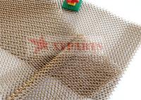 China Installtion System Gold Aluminum Mesh Curtain for sale